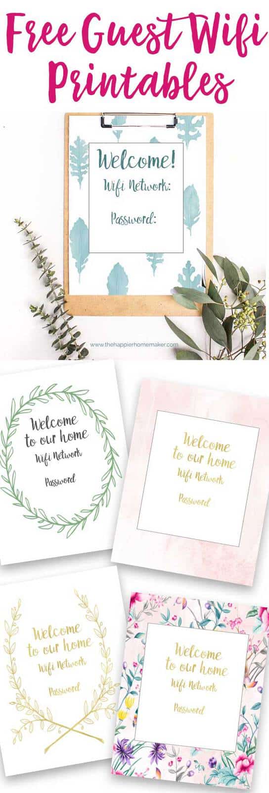 Free Guest Wifi Printables - Welcome Your Guests in Style