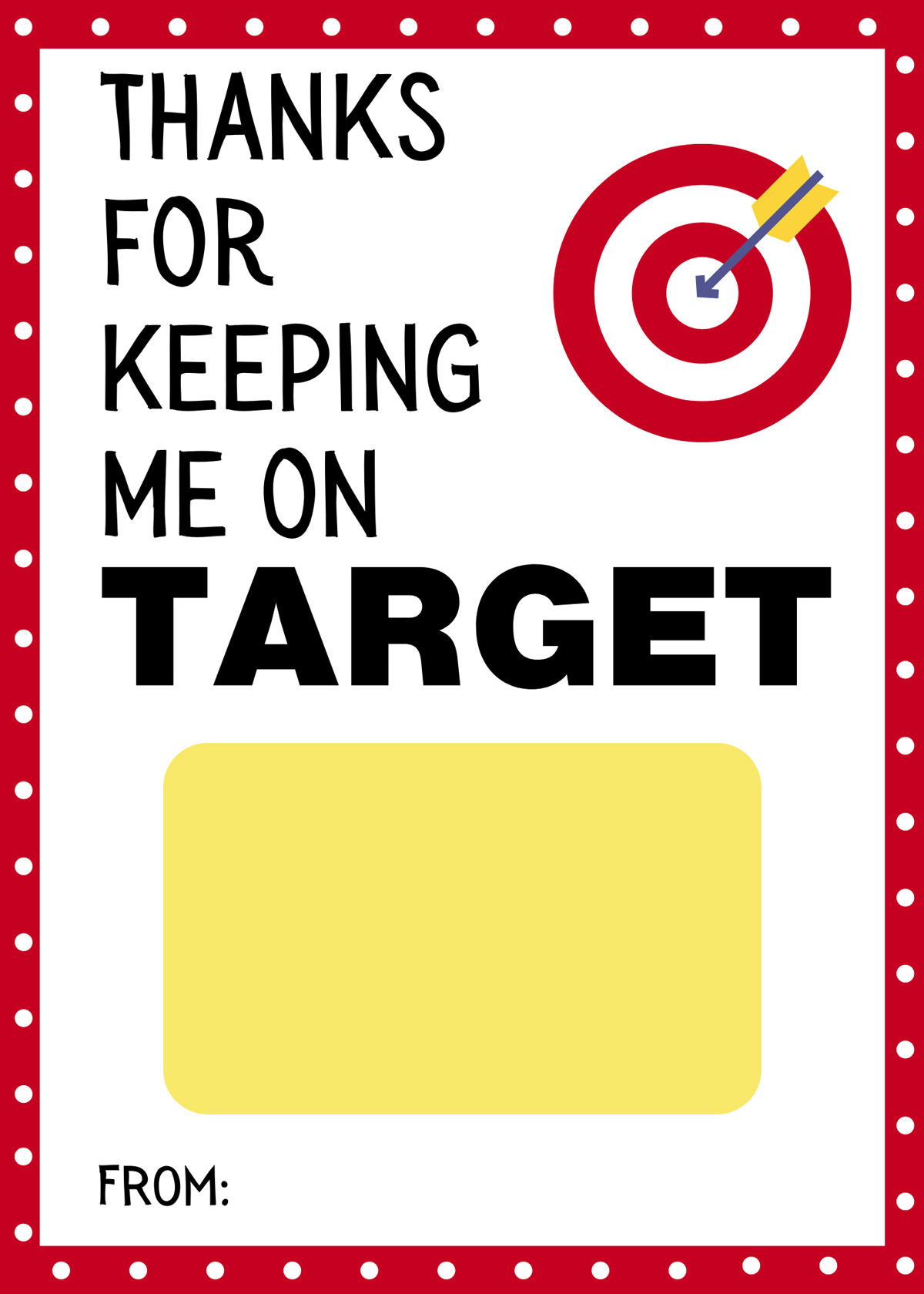 Teacher Appreciation Target Gift Card Holder - South Georgia Style